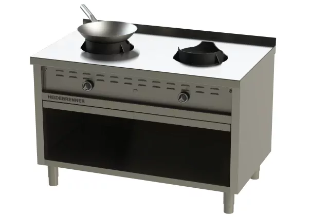 Gas wok range "HUNAN-750" standing device- 16 kW | Premiium gastronomy ...