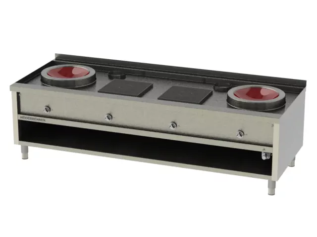 Induction Wok-Station 2x400 Wok Ø 400 + flat | Premiium gastronomy devices