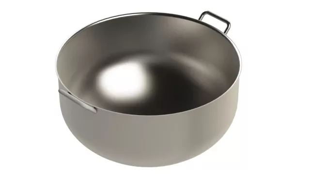 Hand-held kettle with stainless steel handles | Premiium gastronomy devices