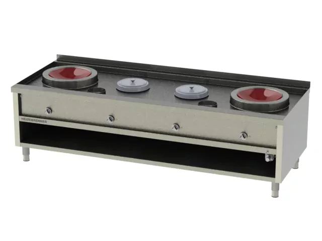 Induction Wok-Station 2x400 Wok Ø 400 + retaining heat | Premiium ...